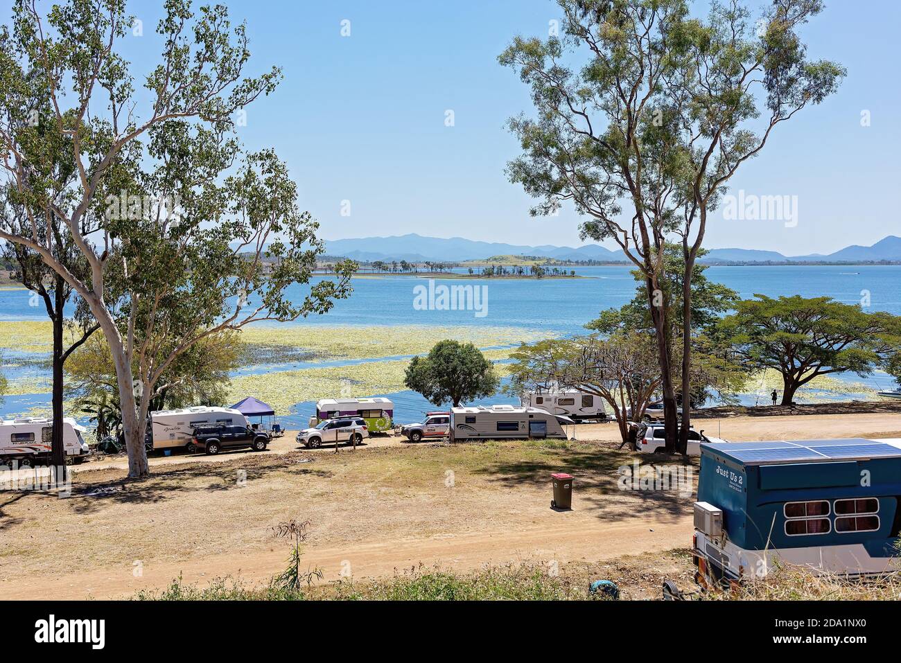Kinchant Dam, Queensland, Australia - October 2019: Holidaymakers ...