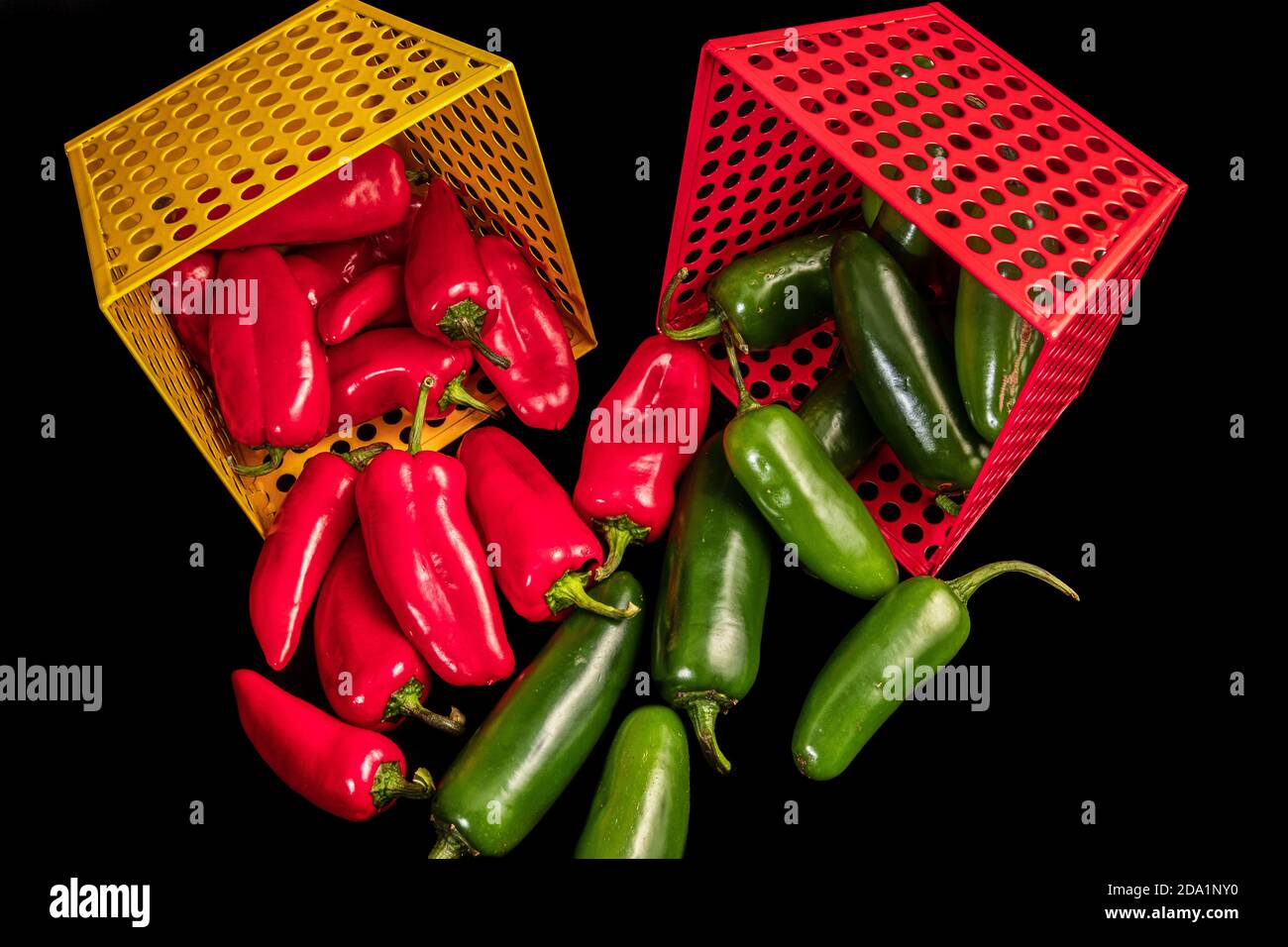 Falling chili peppers hi-res stock photography and images - Alamy