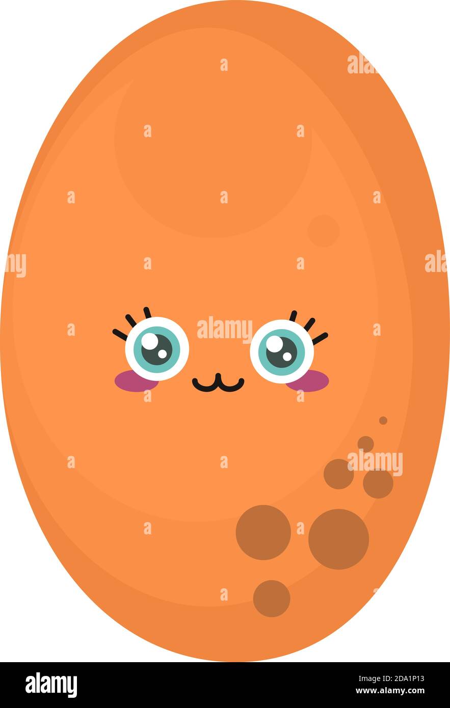 Potato with a face , illustration, vector on white background Stock ...