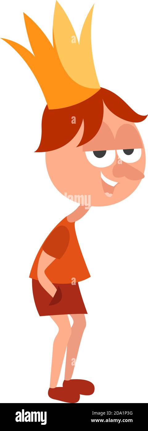 Little prince , illustration, vector on white background Stock Vector ...