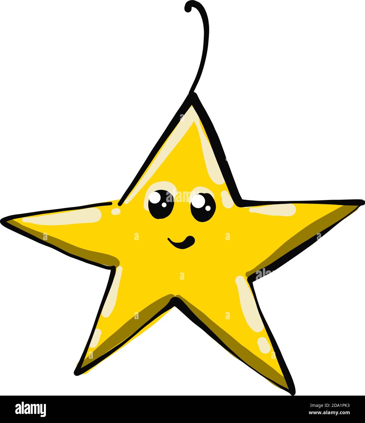 Star toy, illustration, vector on white background Stock Vector Image ...