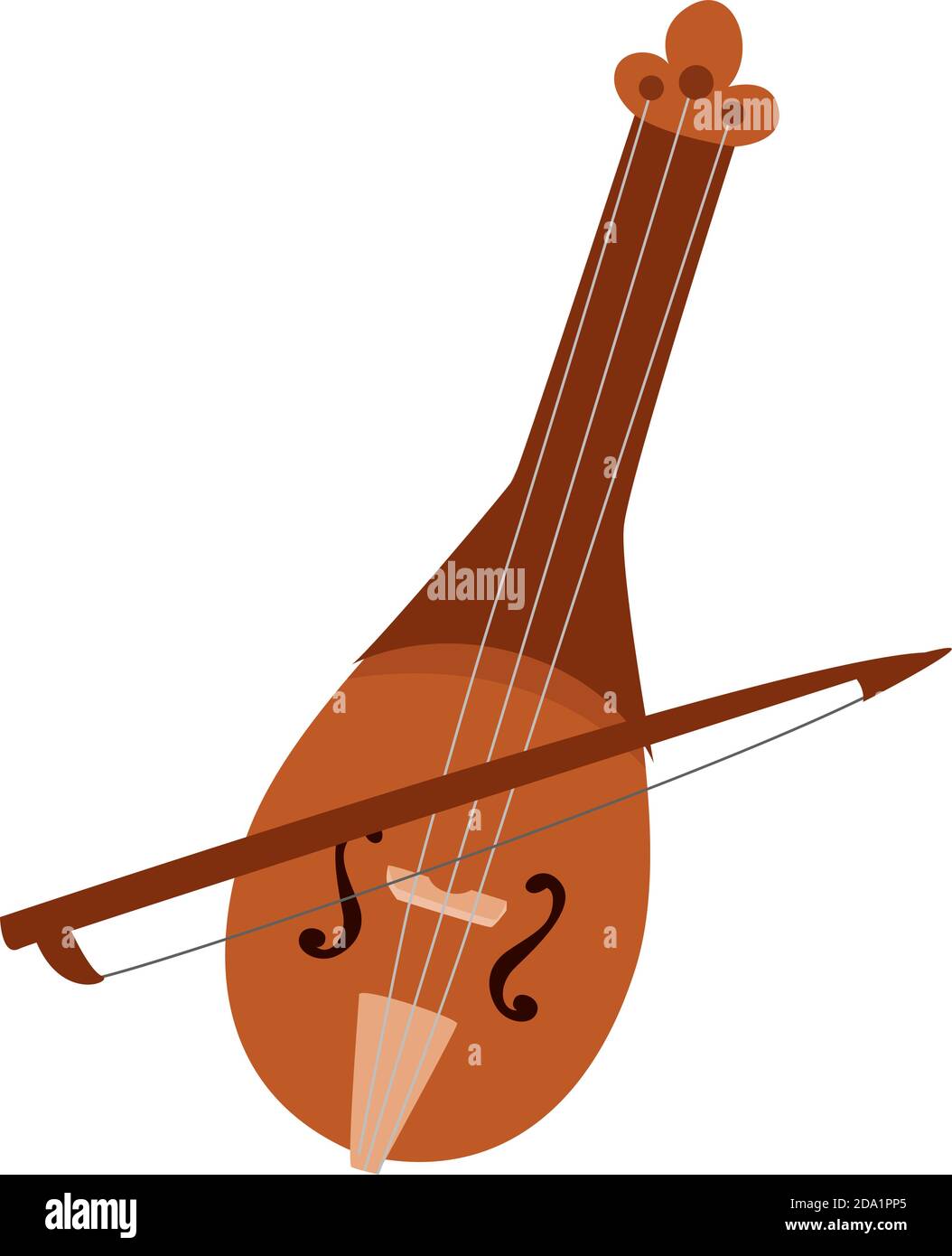 Old rebec , illustration, vector on white background Stock Vector Image ...