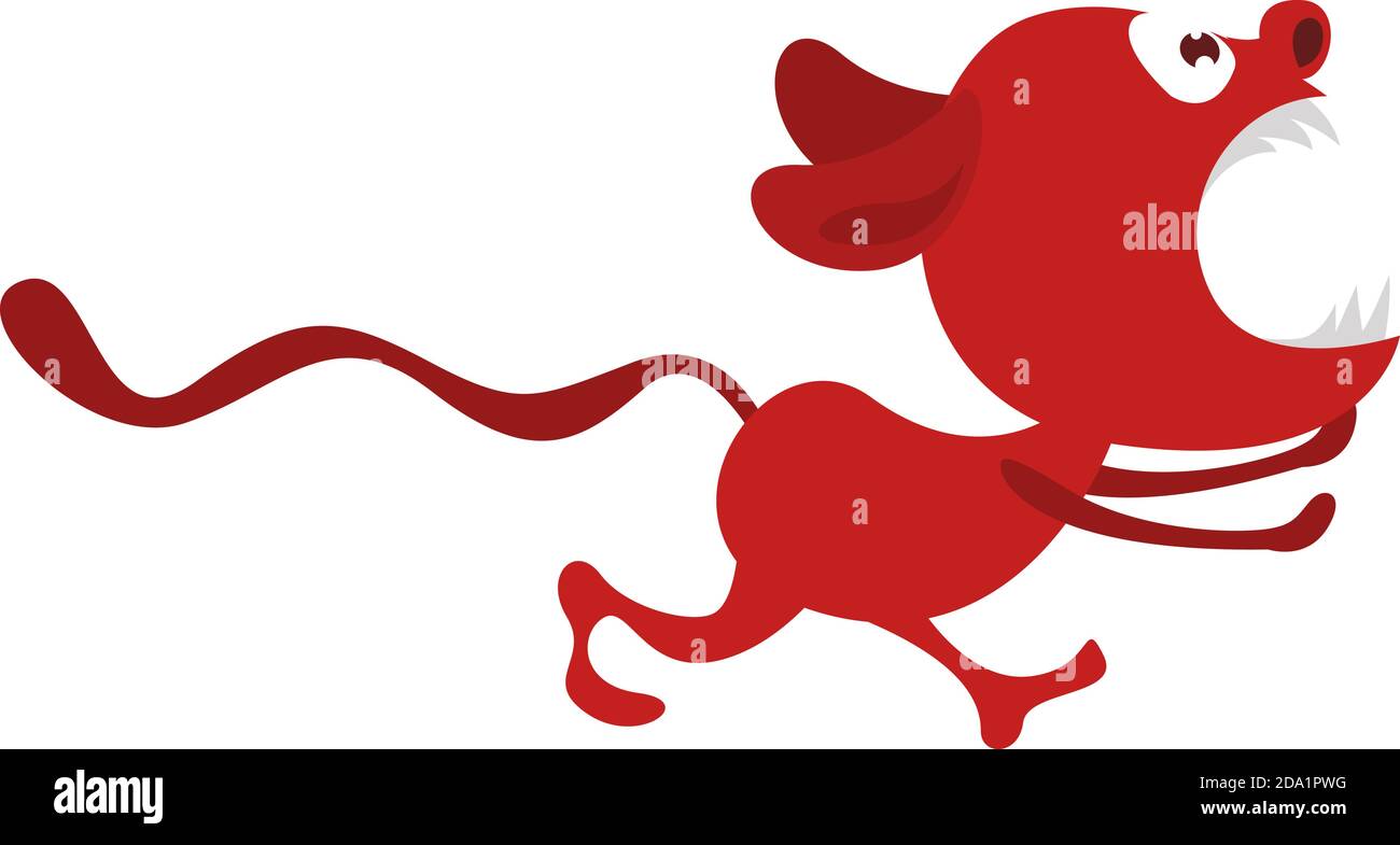 Little red devil , illustration, vector on white background Stock ...