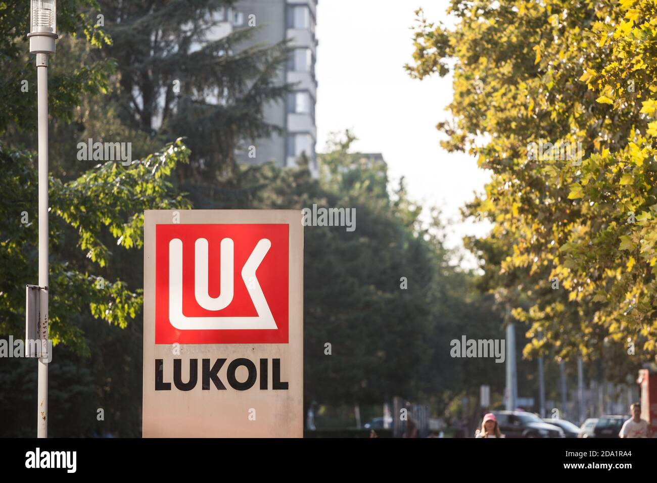 Lukoil logo hi-res stock photography and images - Alamy
