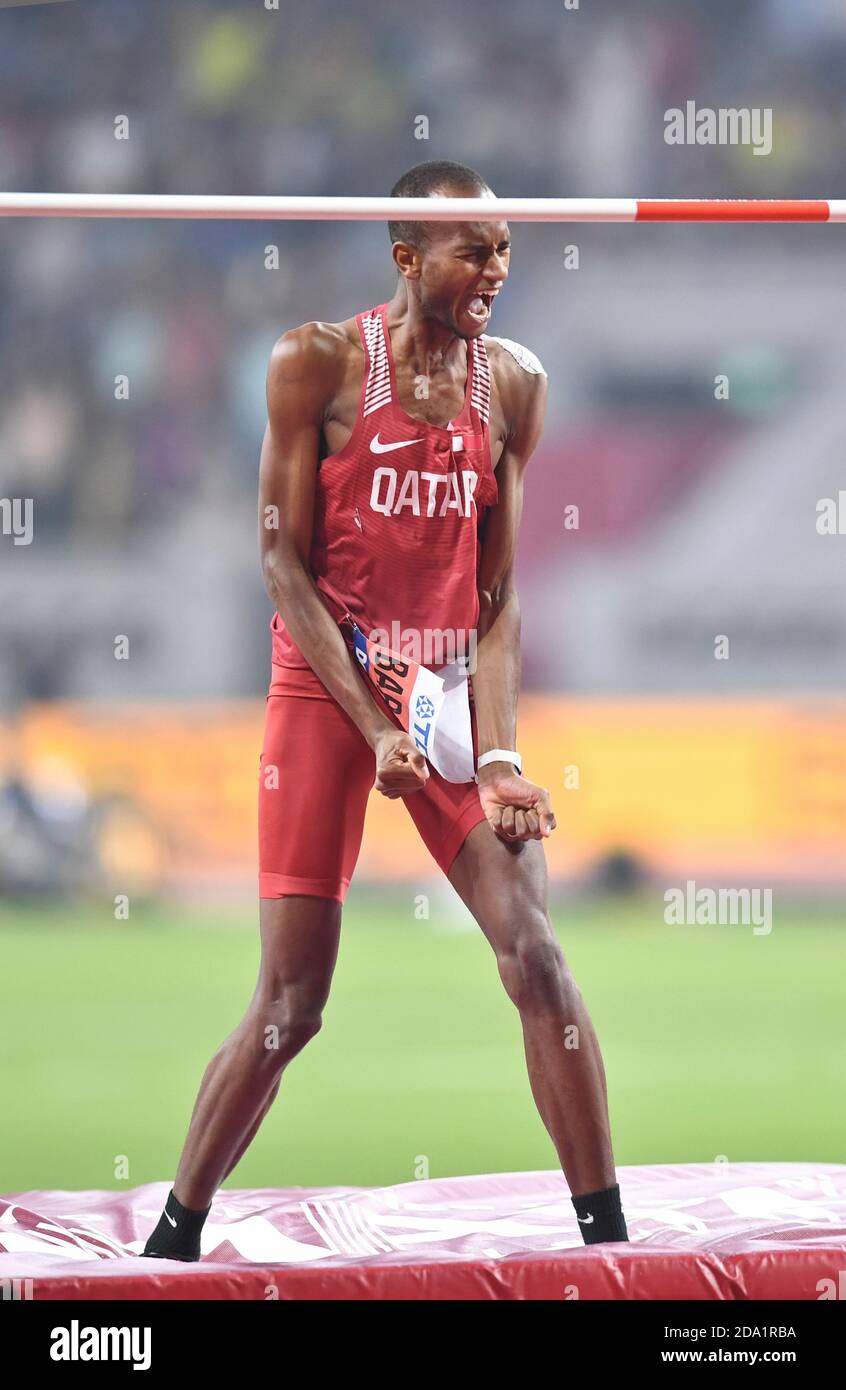 Mutaz Barshim (Qatar). High Jump Gold Medal. IAAF World Athletics ...