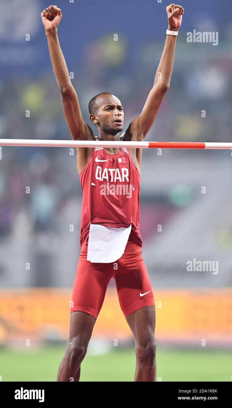 Mutaz Barshim (Qatar). High Jump Gold Medal. IAAF World Athletics ...