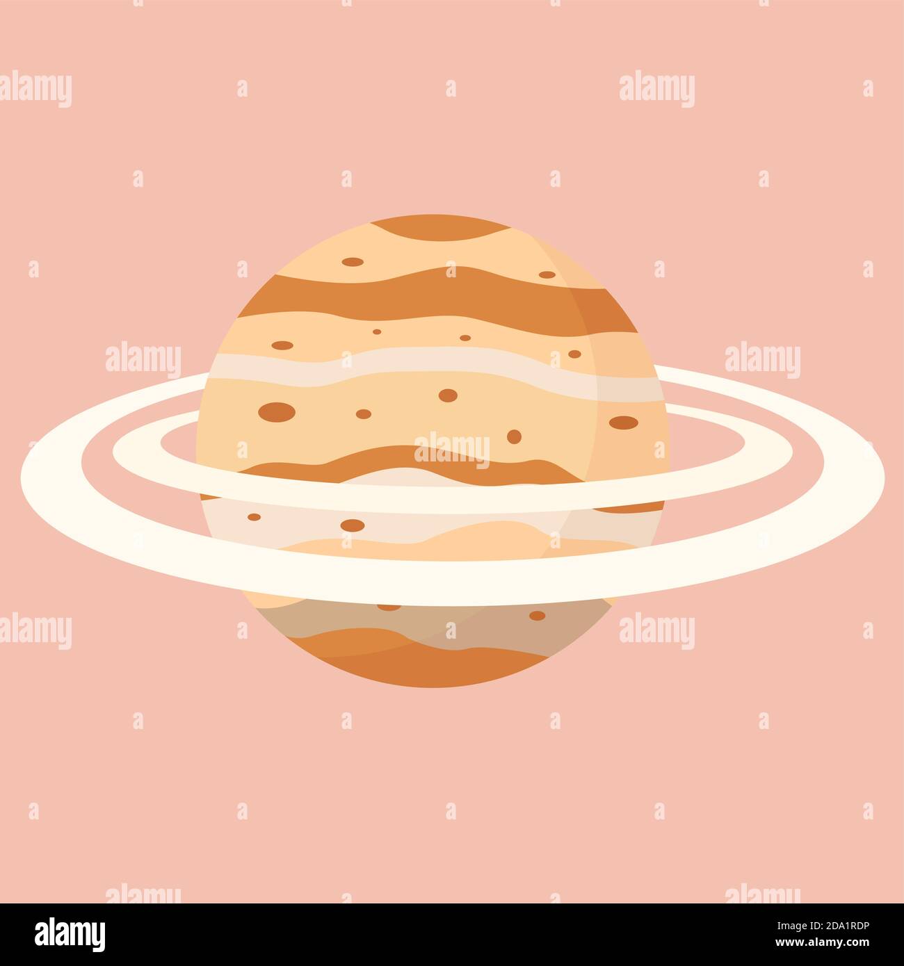 Saturn planet , illustration, vector on white background Stock Vector ...