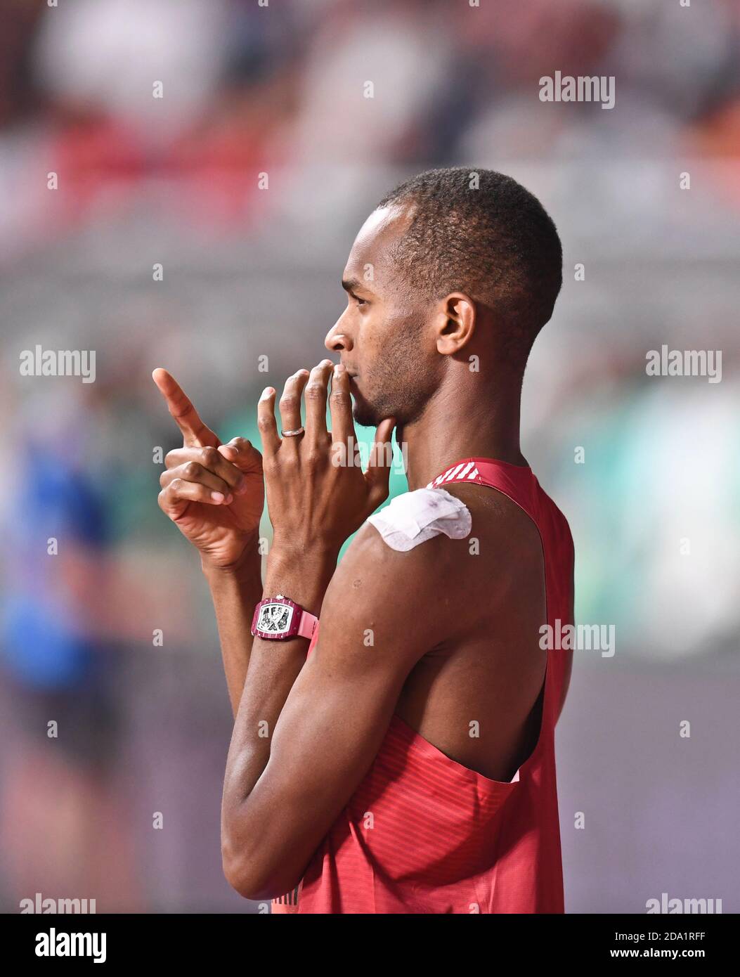 Mutaz Barshim (Qatar). High Jump Gold Medal. IAAF World Athletics ...