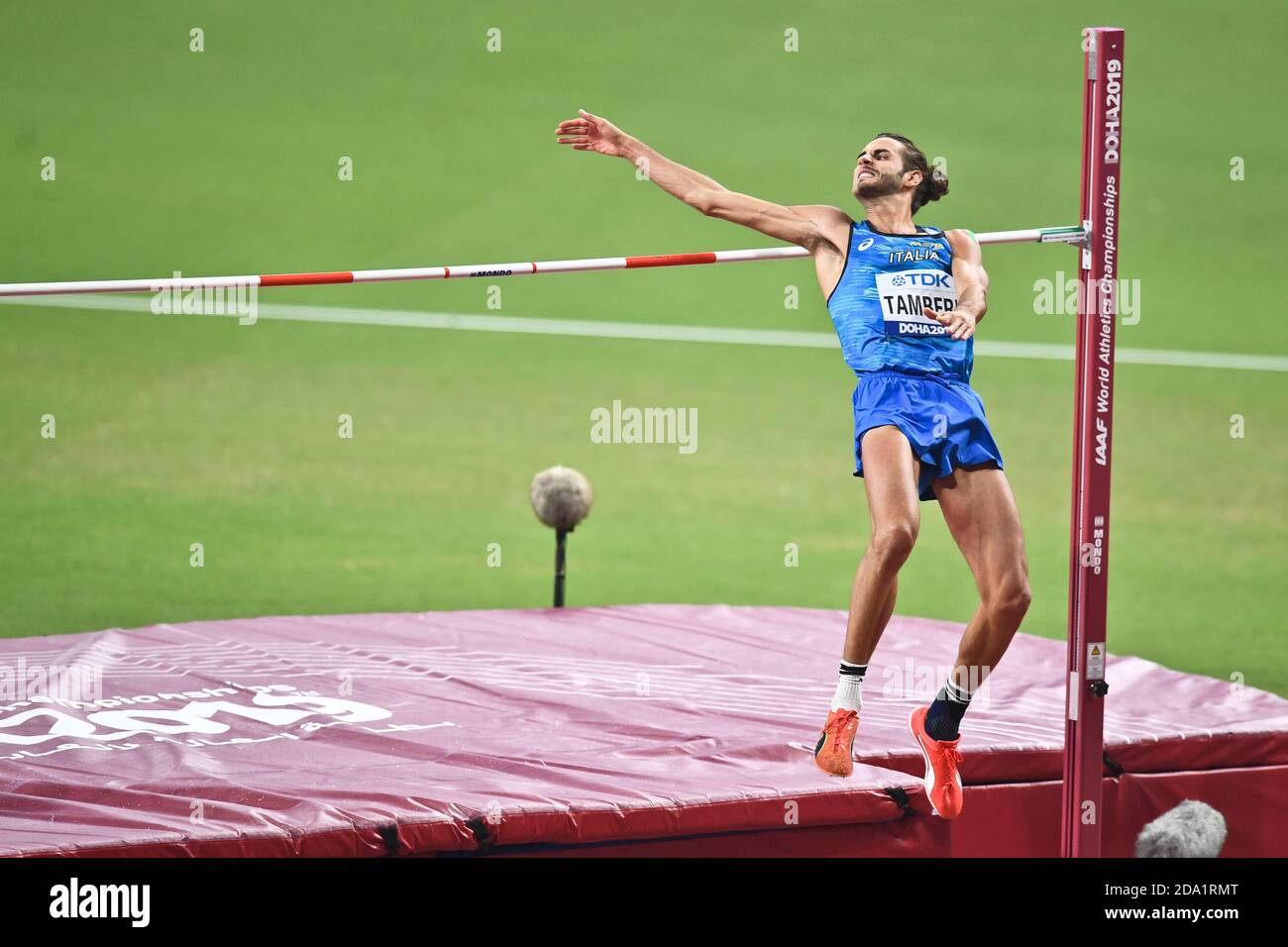 Gianmarco Tamberi (Italy). High Jump Final. IAAF World Athletics ...