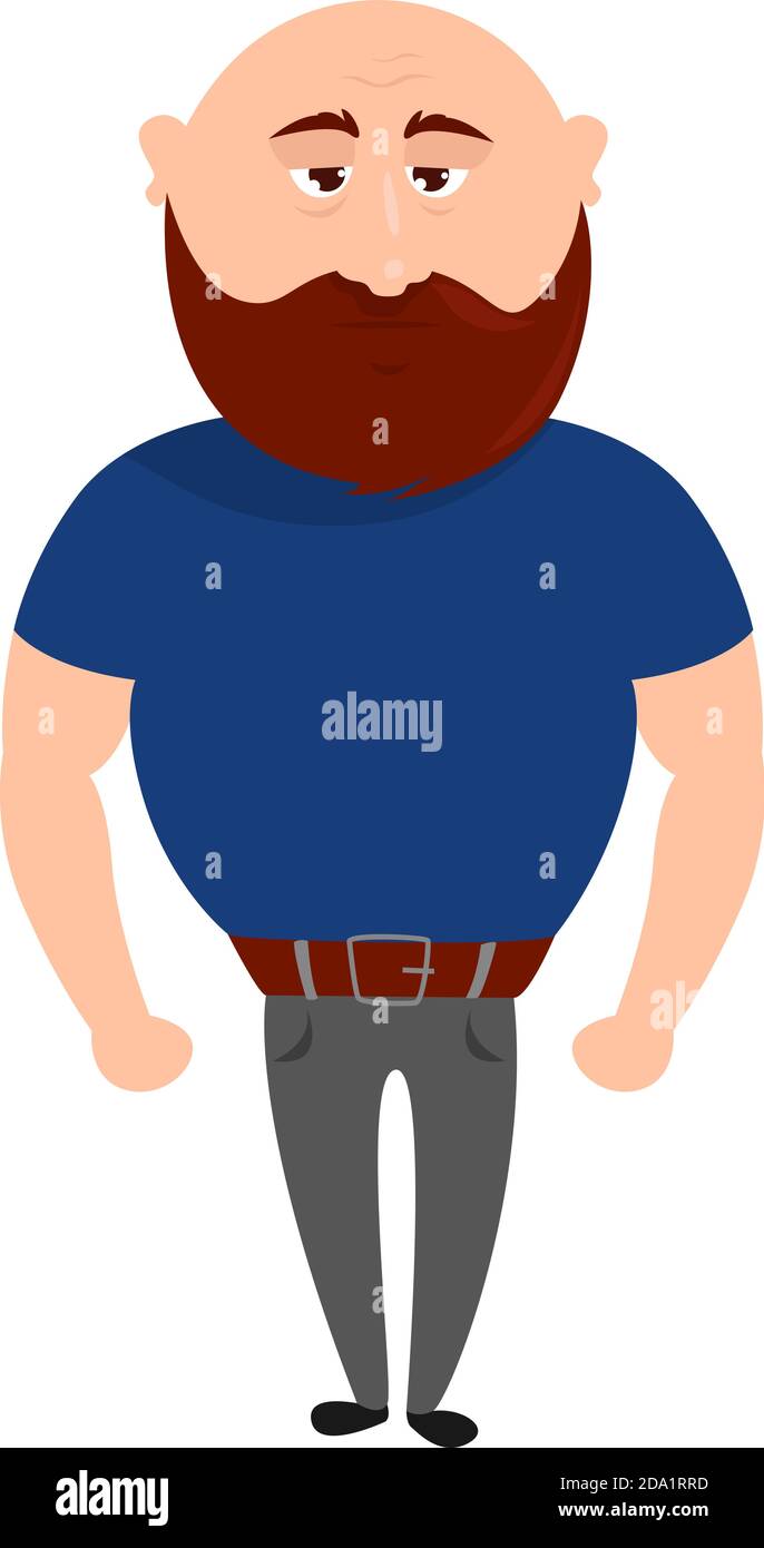 Strong man cartoon hi-res stock photography and images - Alamy