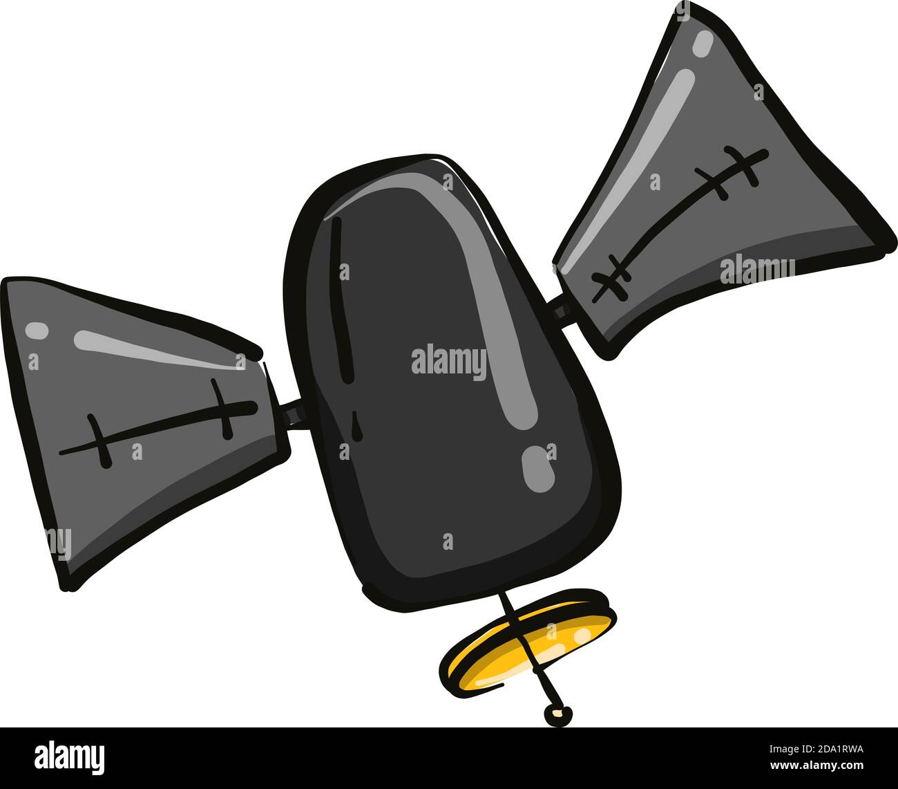 Time machine, illustration, vector on white background Stock Vector ...