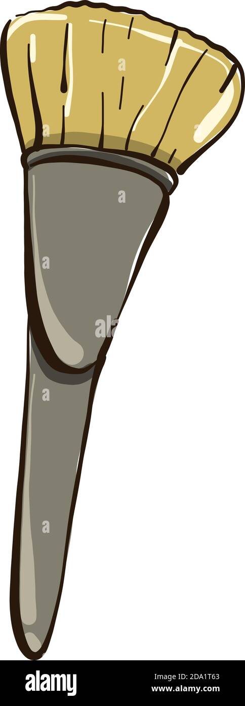 Small brush, illustration,vector on white background Stock Vector Image ...