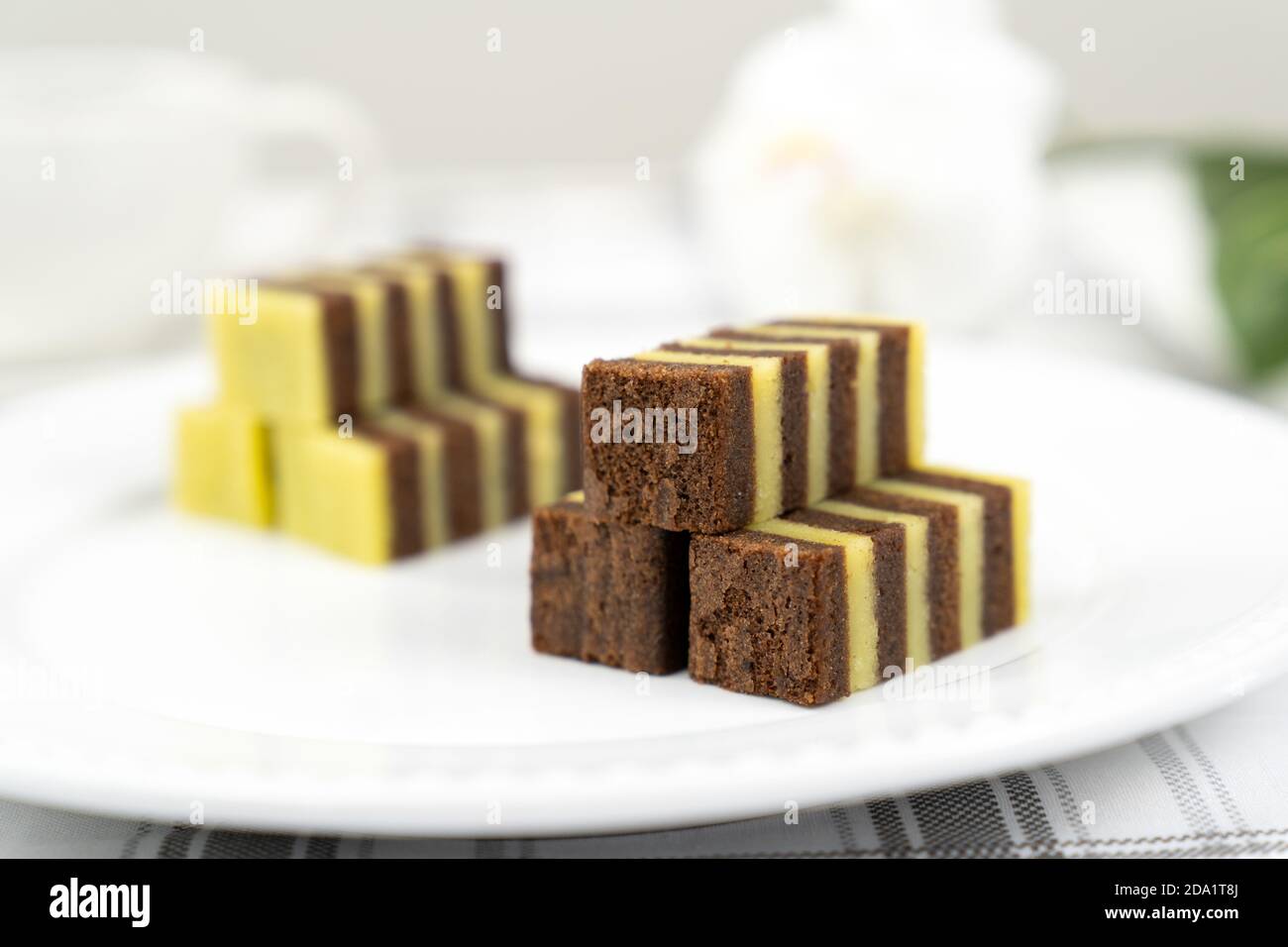 Traditional Sarawak Malaysia steamed layered cake Stock Photo - Alamy