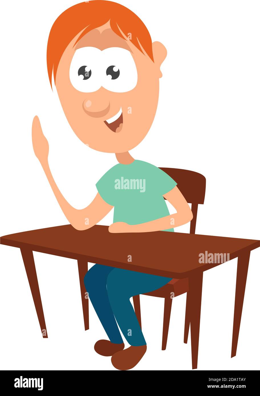 Happy cartoon student good hi-res stock photography and images - Alamy