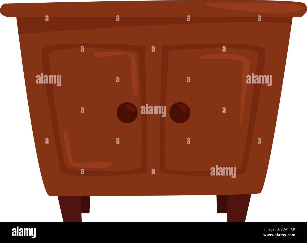 Night bedside table ,illustration, vector on white background Stock ...