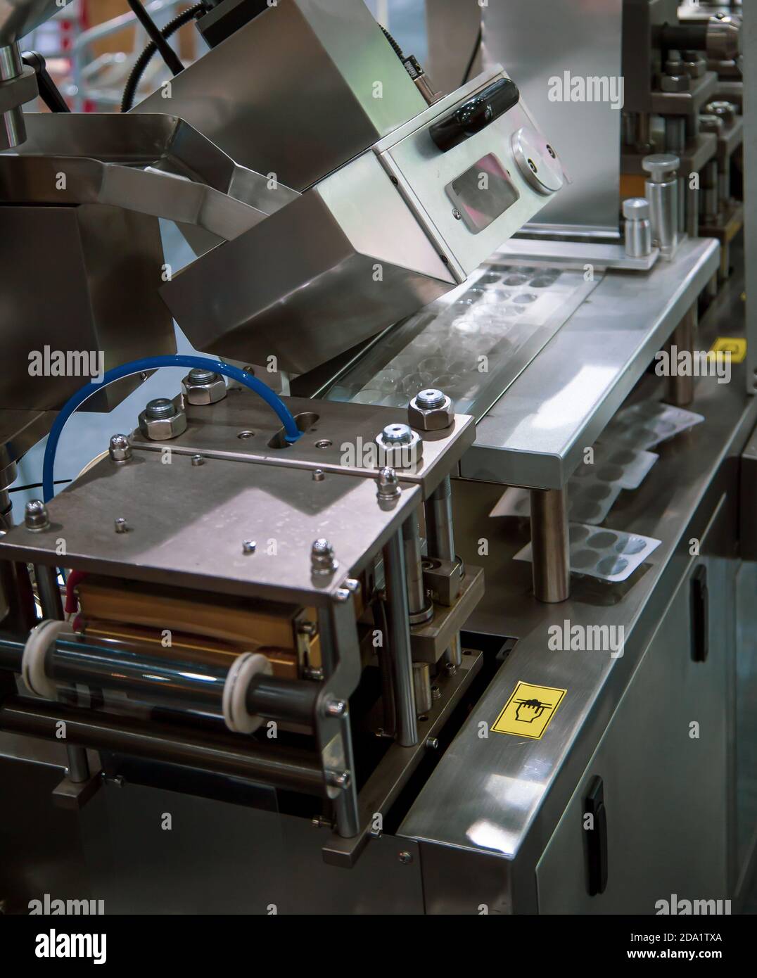 Capsule blister packing machine in pharmaceutical industrial Stock ...