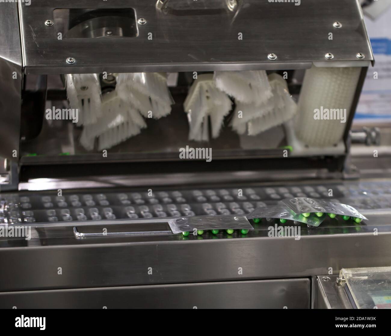 Capsule blister packing machine in pharmaceutical industrial Stock ...