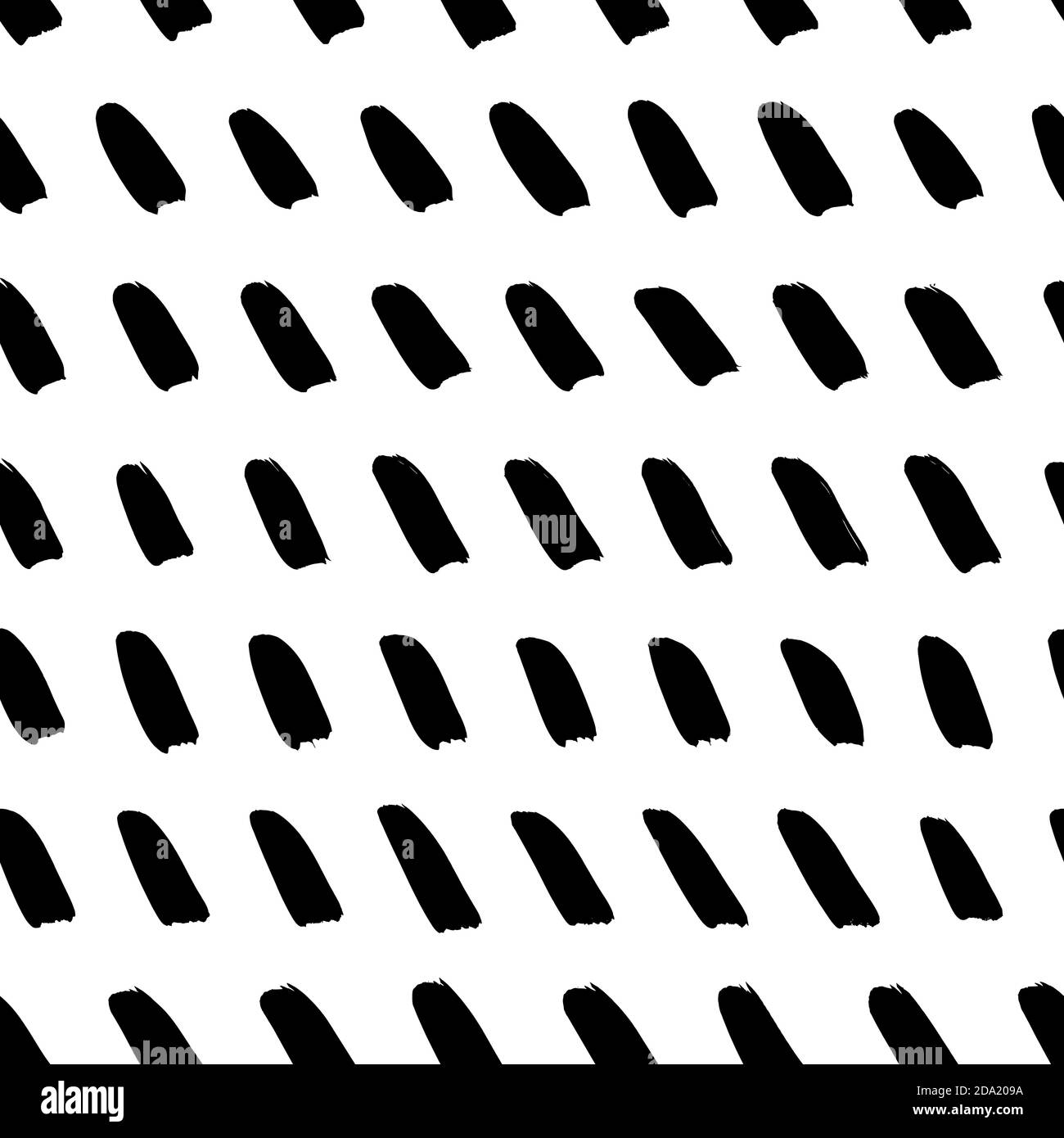 Hand drawn slanted brush strokes seamless pattern Stock Vector Image ...
