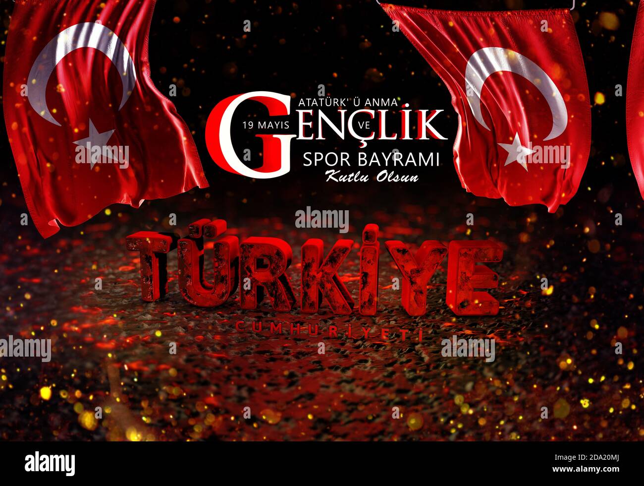 Turkey; Turkish Flag, Celebration and Turkish Flag Stock Photo - Alamy