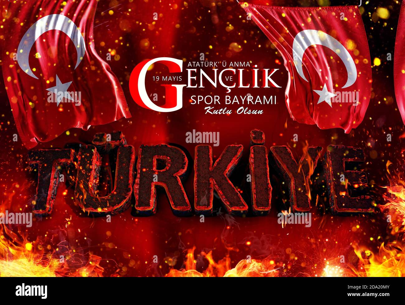 Turkey; Turkish Flag, Celebration and Turkish Flag Stock Photo - Alamy