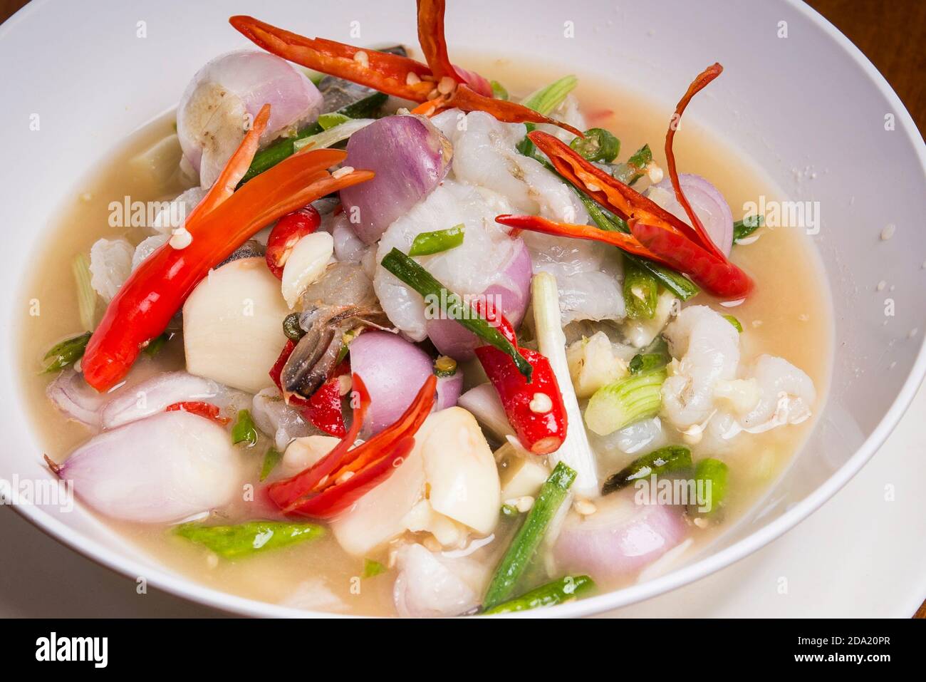 shrimp with fish sauce clear soup Stock Photo - Alamy
