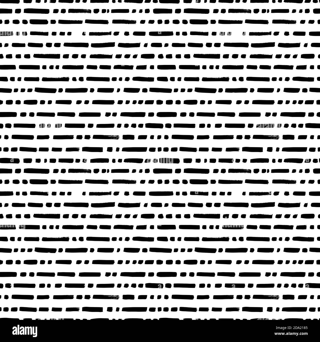 Short horizontal lines hand drawn seamless pattern Stock Vector Image ...