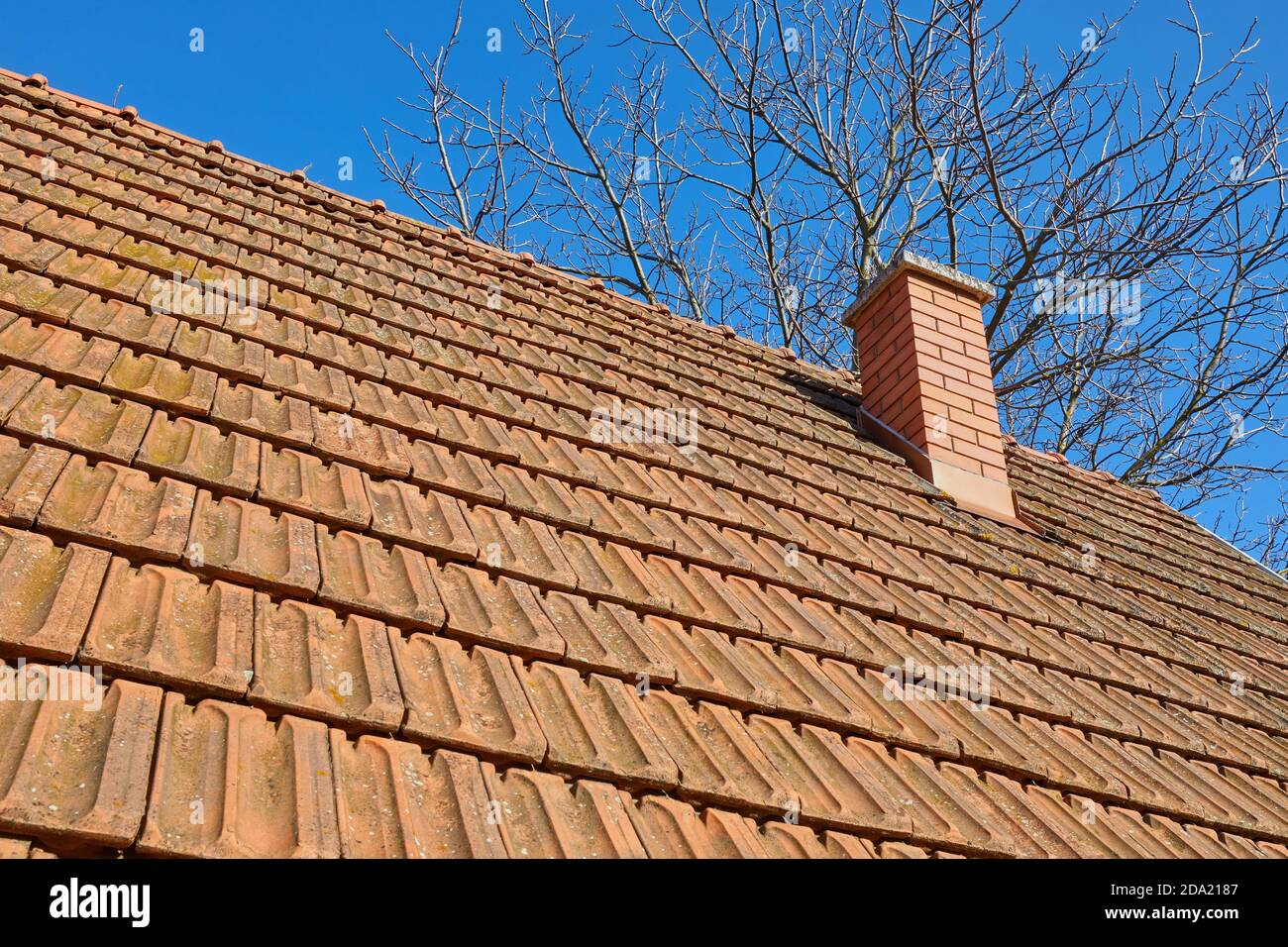 Chimney on clean roof hi-res stock photography and images - Alamy