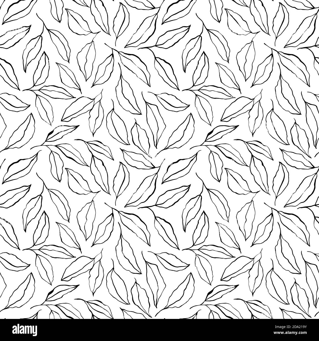 Leaf outline pattern hi-res stock photography and images - Alamy