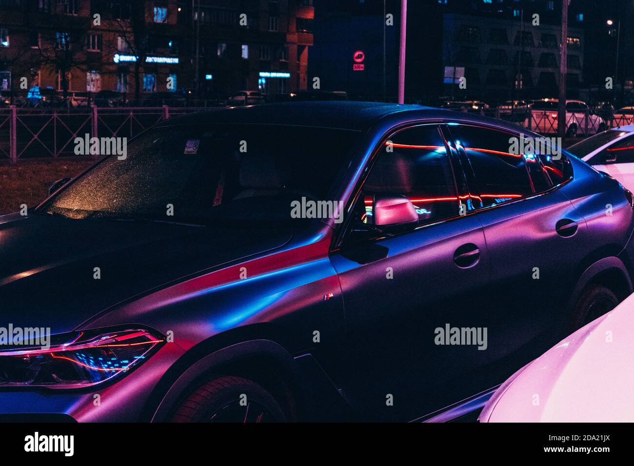 car cladding wrap with vinyl matte film luxury style Stock Photo - Alamy