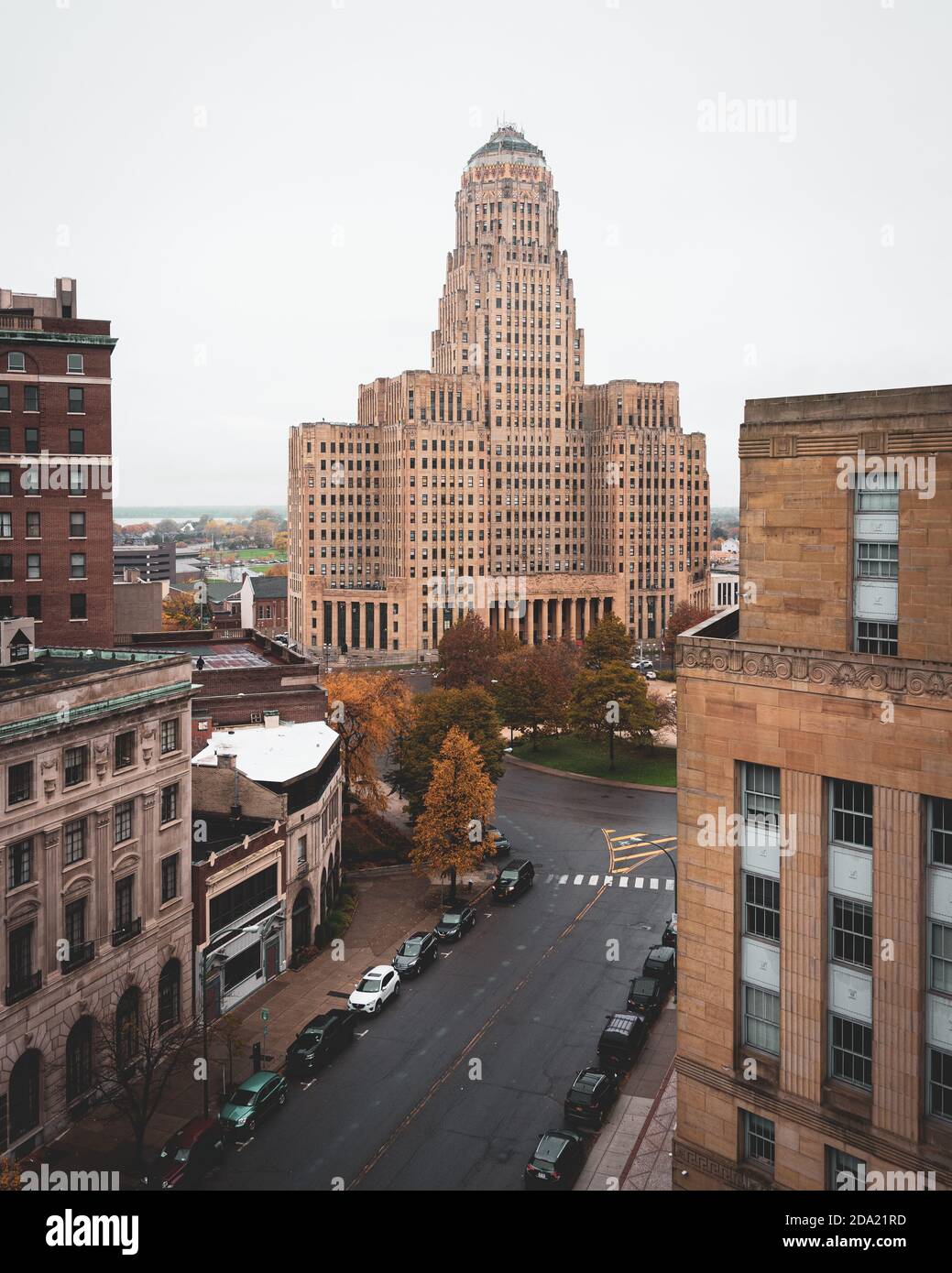 City Hall with autumn color, in downtown Buffalo, New York Stock Photo ...