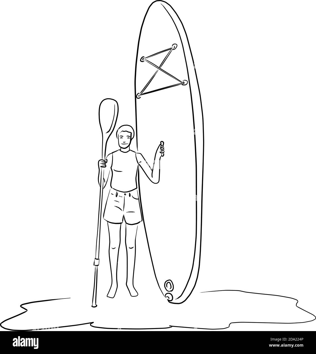 Sup board Black and White Stock Photos & Images - Alamy