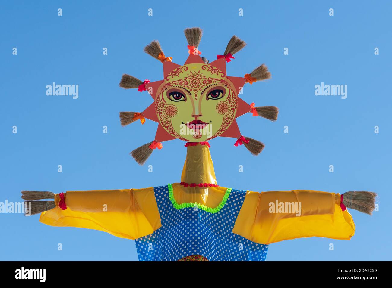Ritual effigy of Lady Maslenitsa - festive symbol of traditional ...