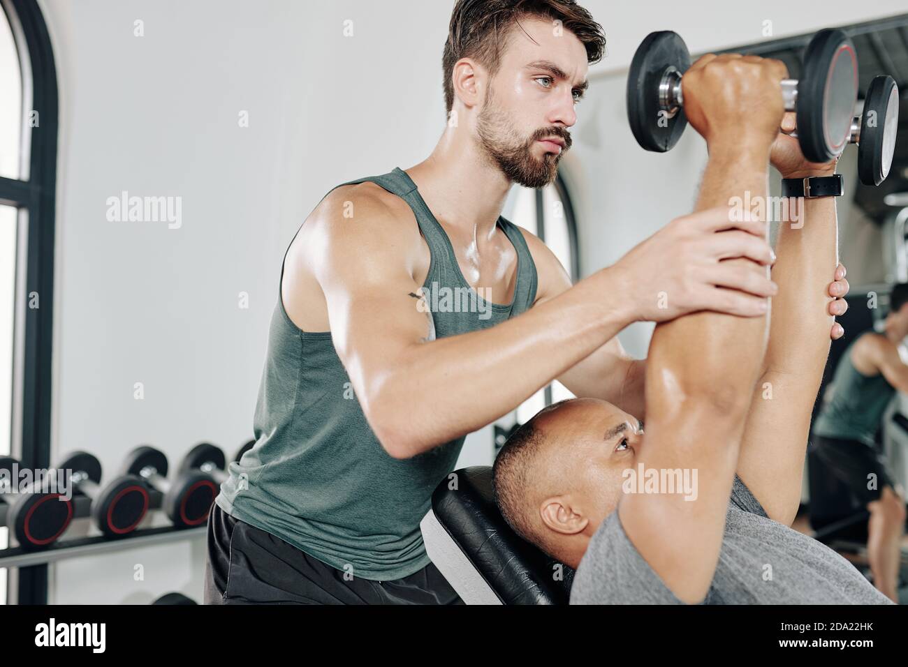 Helping client hi-res stock photography and images - Alamy