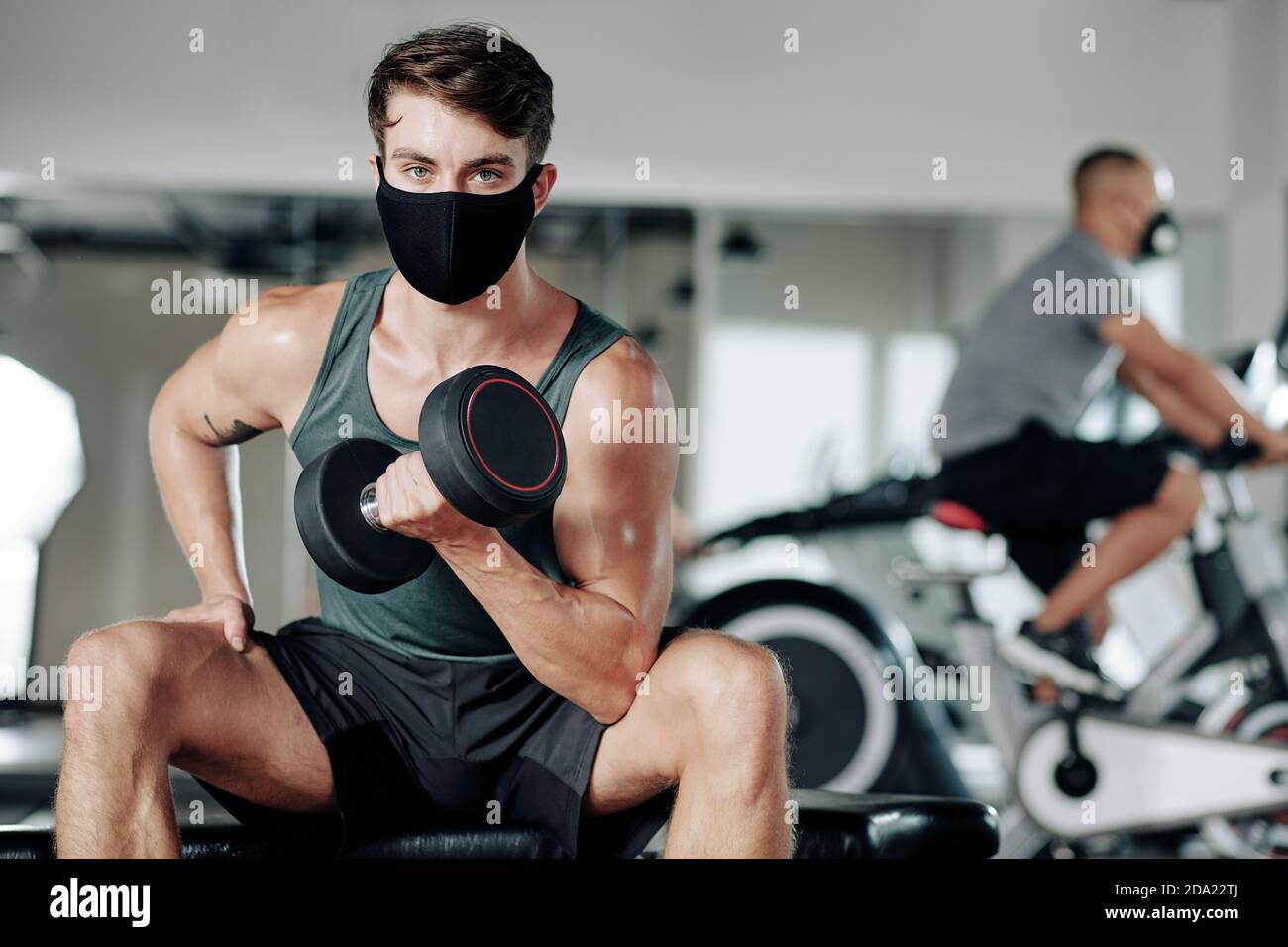 Muscular man in mask hi-res stock photography and images - Alamy
