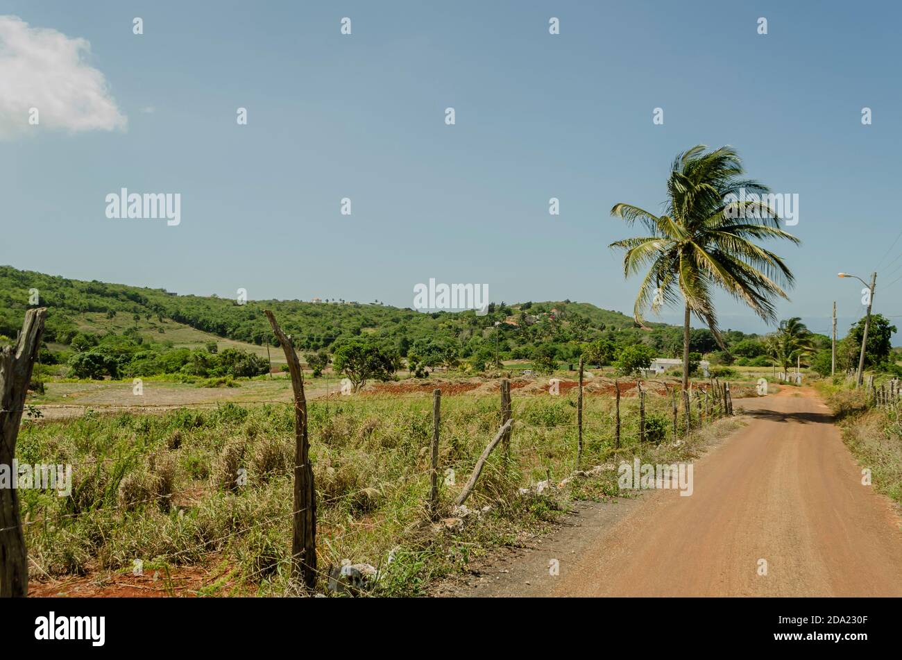 Landscape with Asphalt Roadway Stock Photo - Alamy