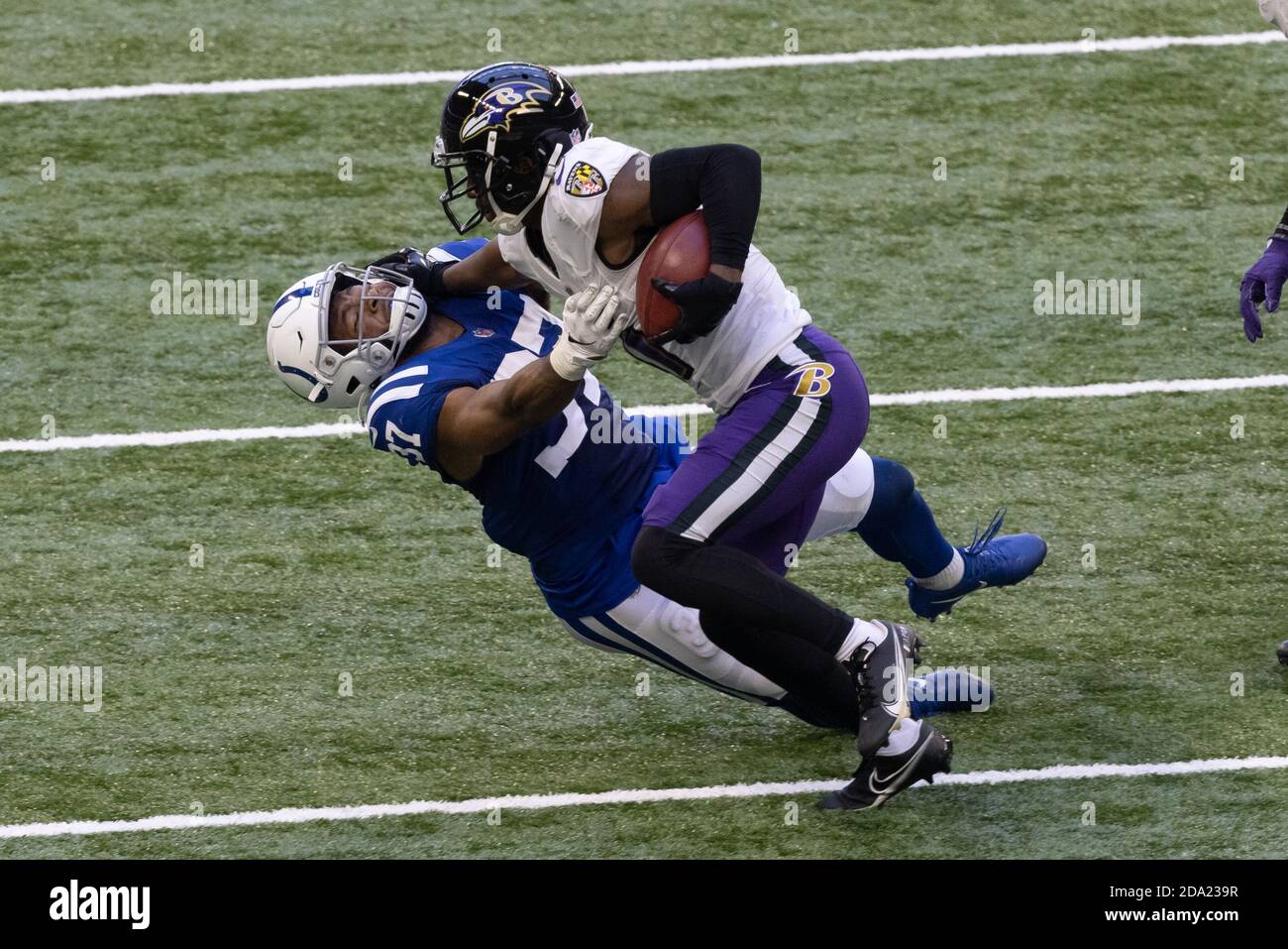 Baltimore ravens wide receiver james proche 11 hi-res stock photography ...