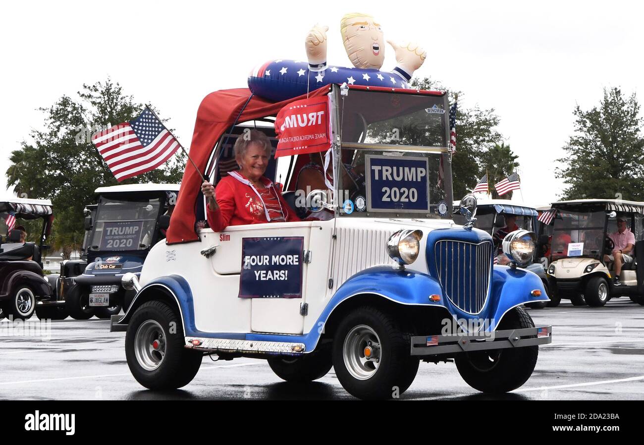 The Villages, United States. 08th Nov, 2020. Backers of U.S. President ...