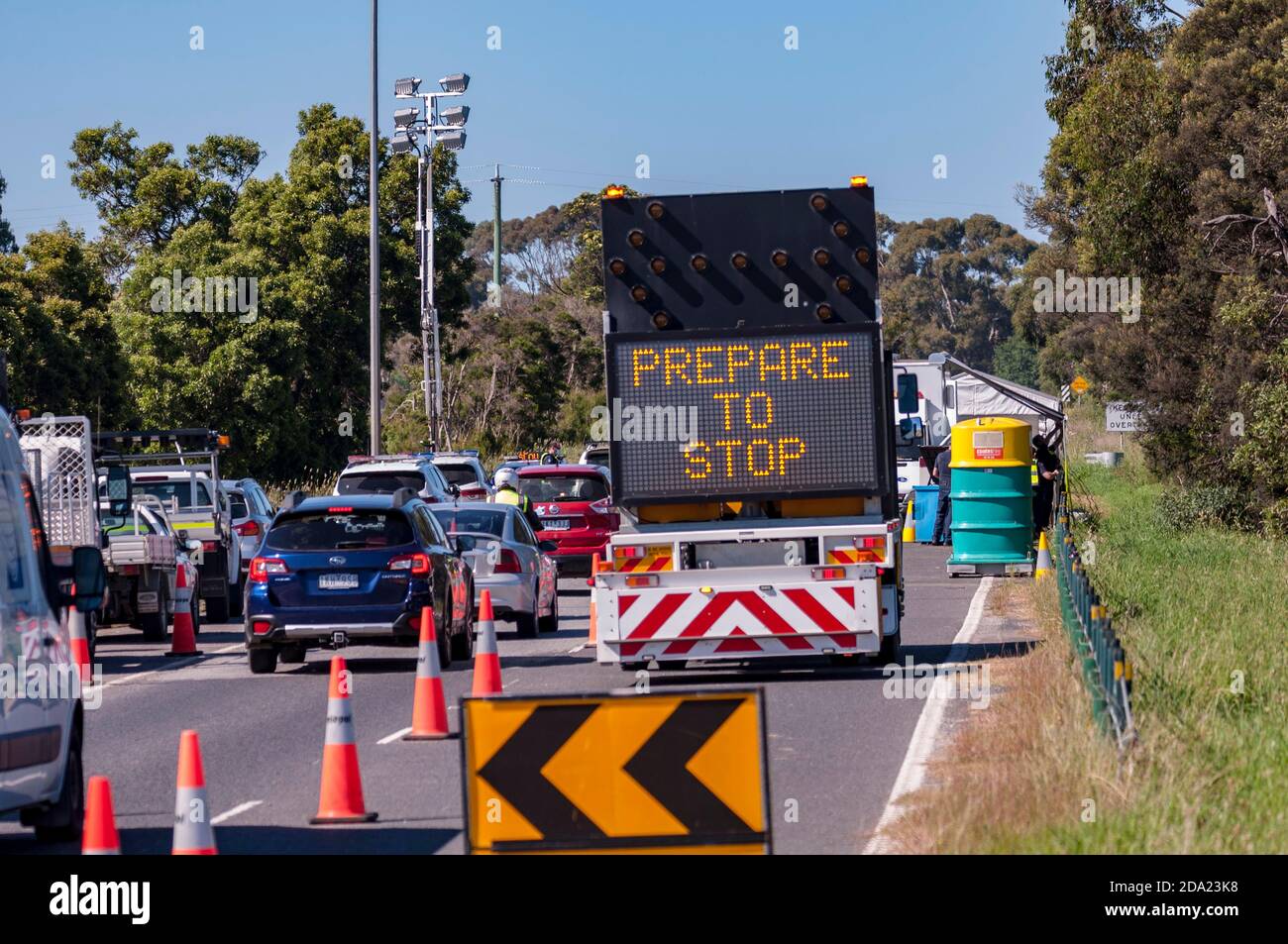 Melbourne lockdown lifted Last check point Lang Lang, Out to the ...