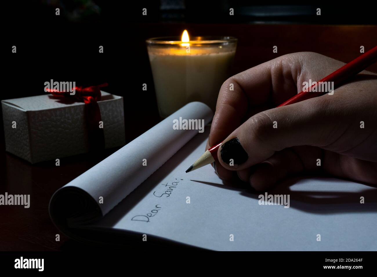 writing letter to santa claus Stock Photo - Alamy