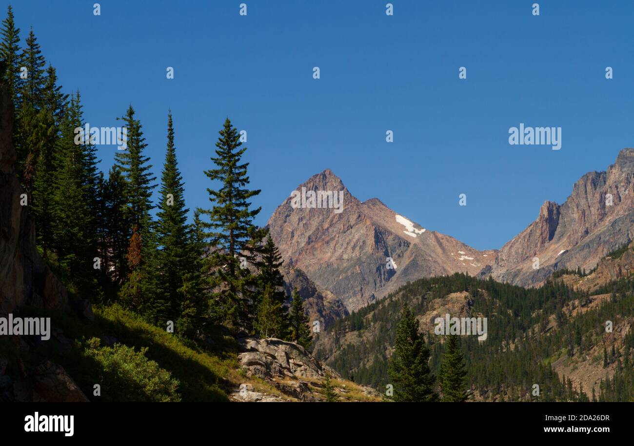 Granite Peak, the highest mountain in the State of Montana, Beartooth ...