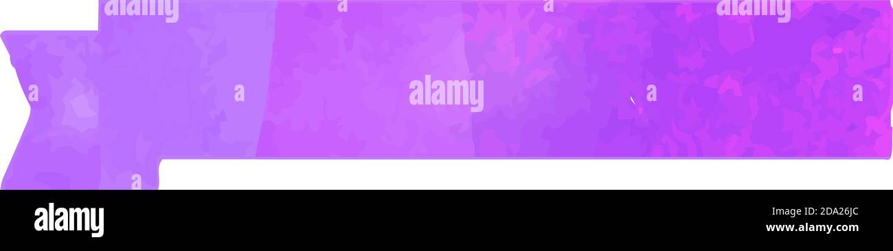 This is a illustration of Purple Watercolor-like title ribbon Stock ...