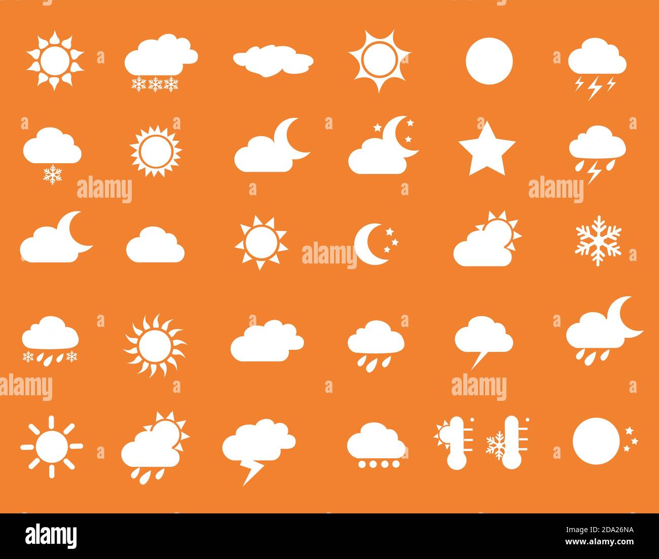 weather icons vector illustration Stock Vector Image & Art - Alamy