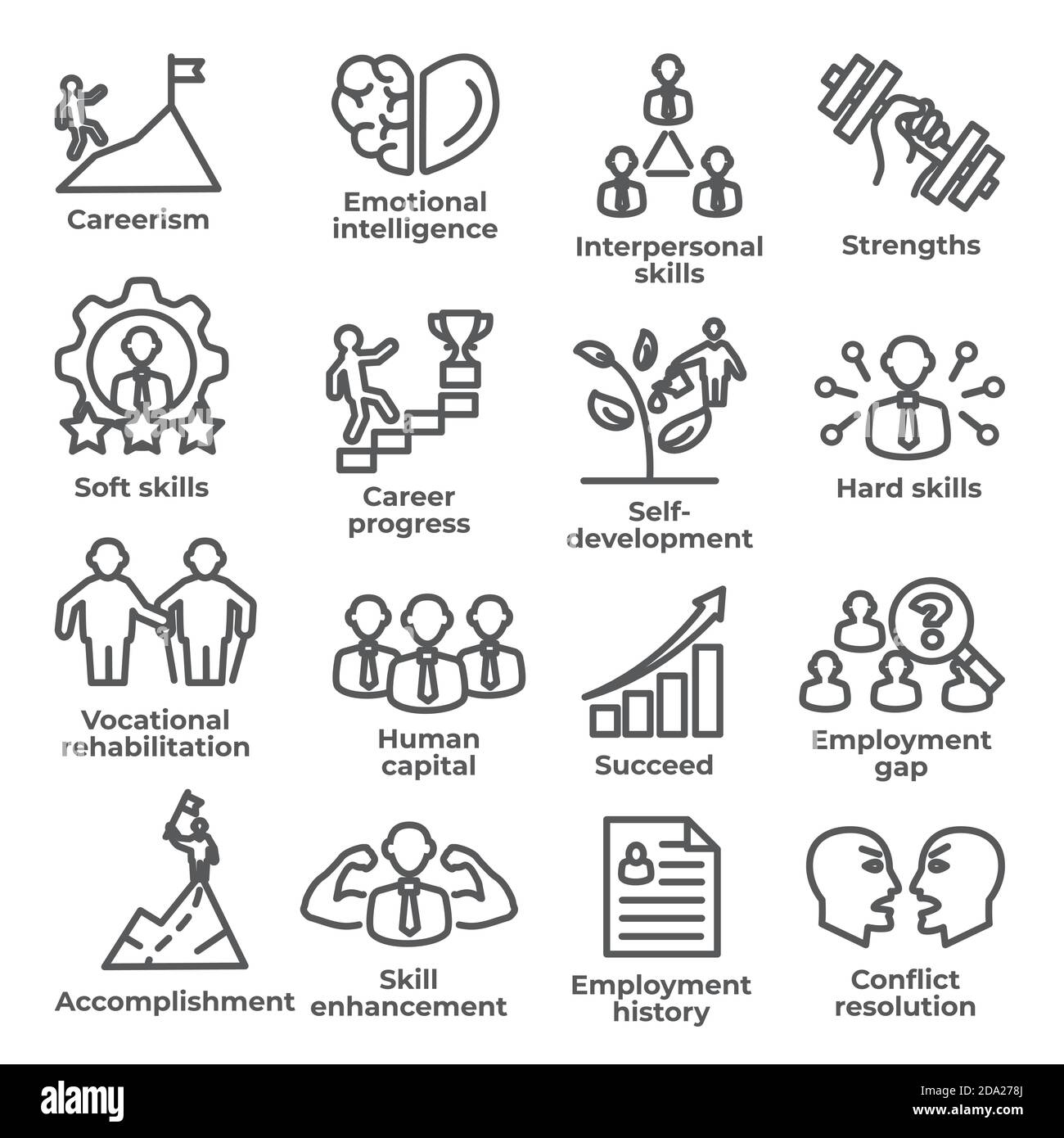 Employment on the level Stock Vector Images - Alamy