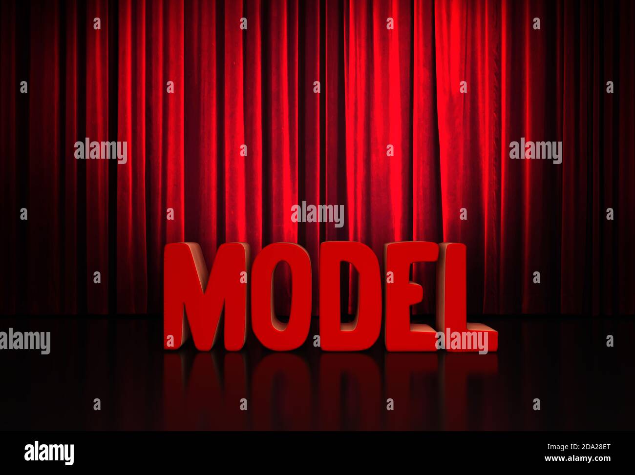 Model, Background, 3D Writing Stock Photo - Alamy