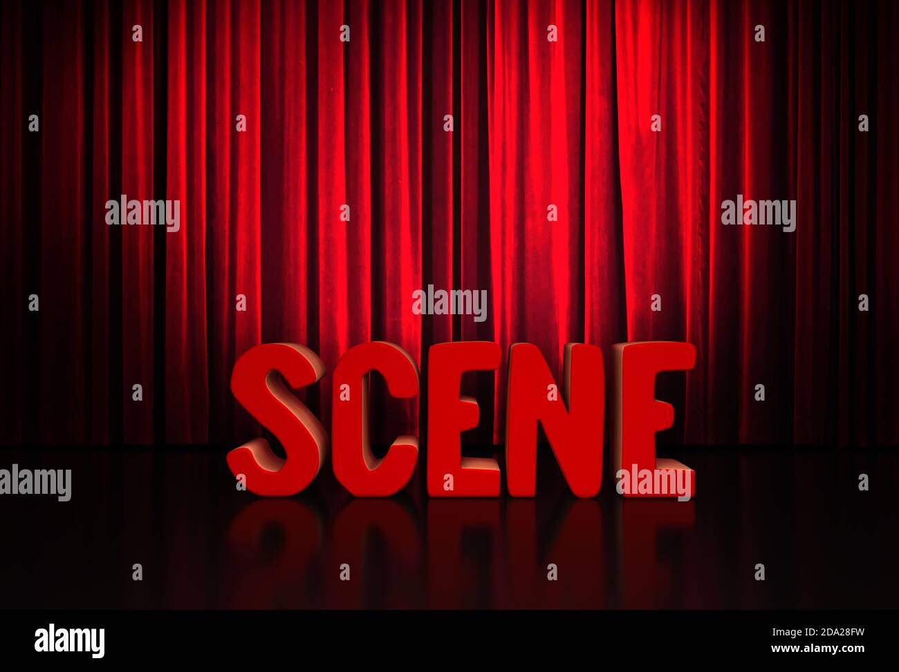 Scene, Background, 3D Writing Stock Photo - Alamy