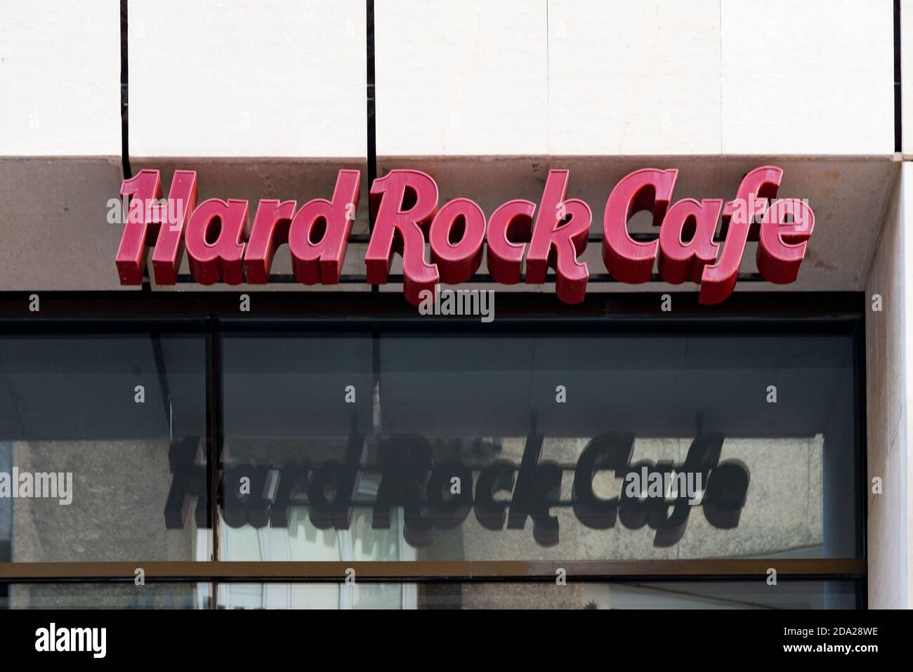 Hard Rock Cafe logo seen at one of their stores Stock Photo - Alamy