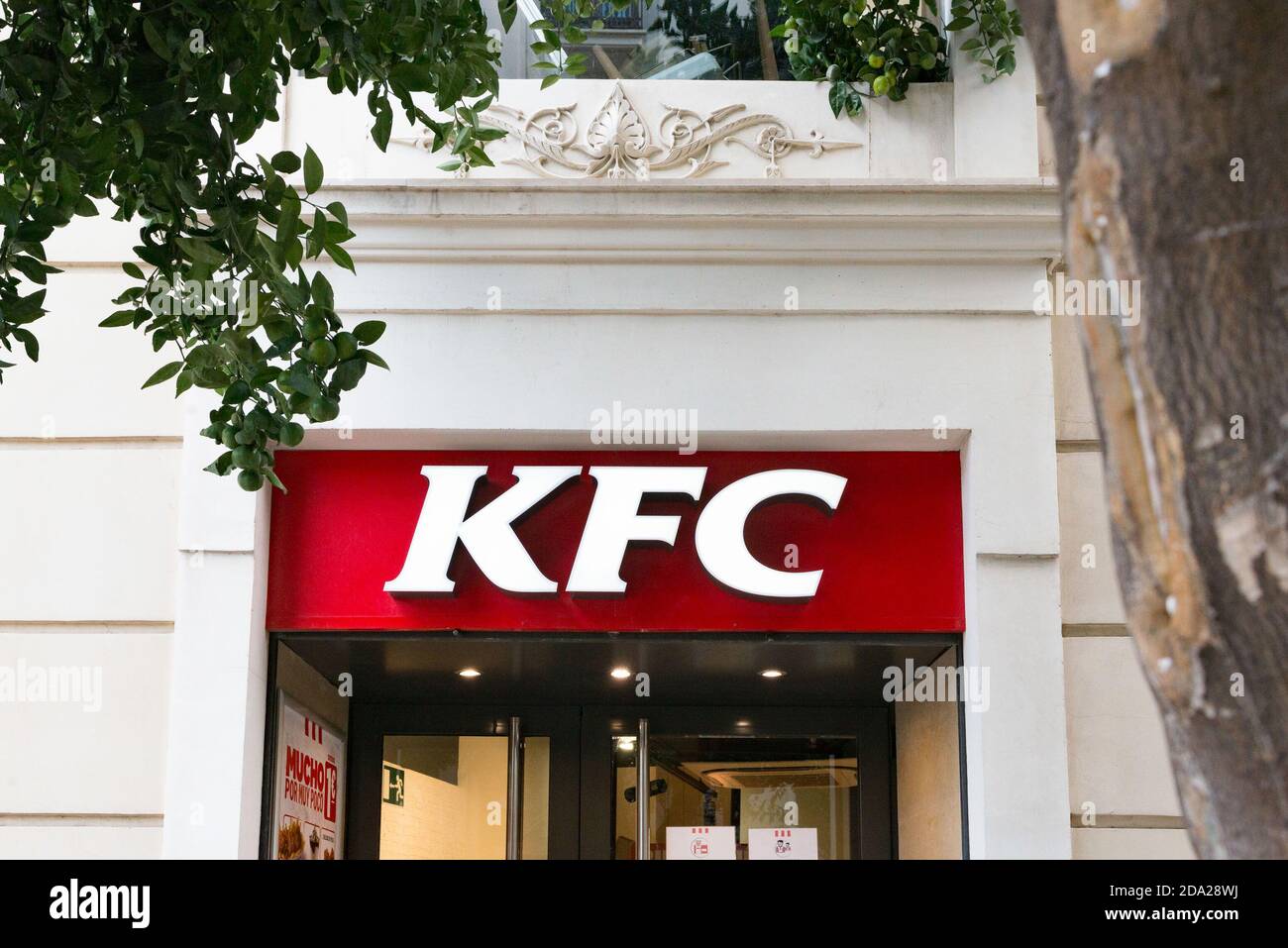 KFC logo seen at one of their stores Stock Photo - Alamy