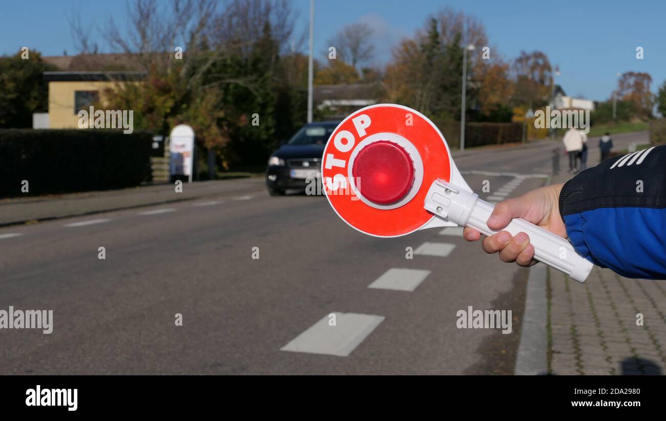 Stop sign hand children hi-res stock photography and images - Alamy