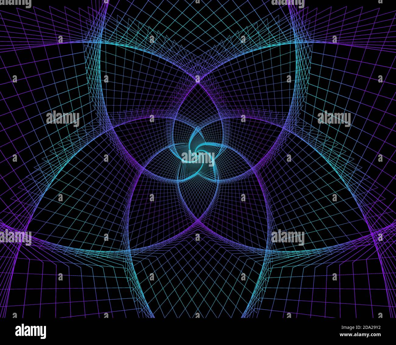 Abstract geometric pattern on a black background, vector geometry ...