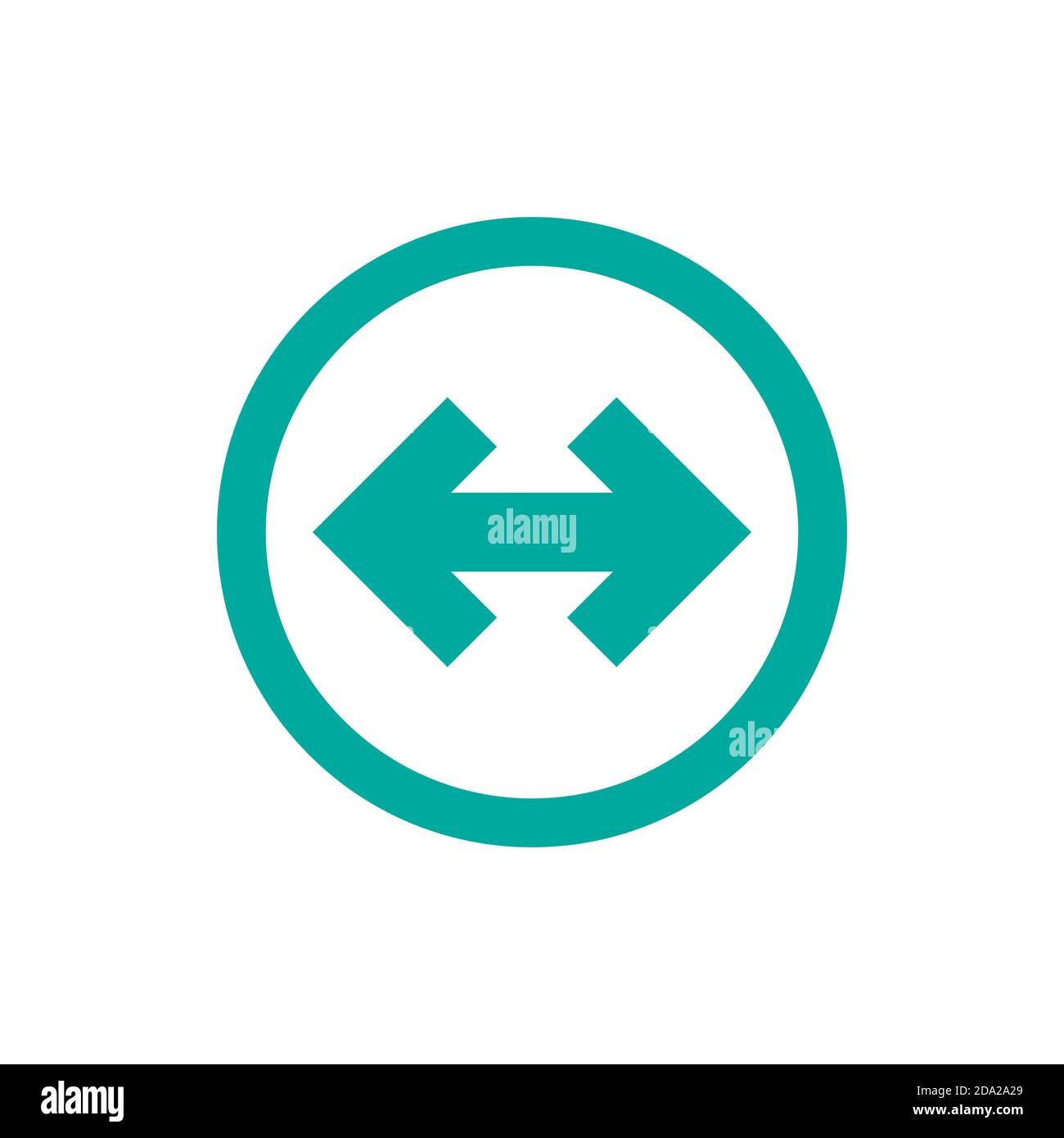 Two arrows opposite direction Stock Vector Images - Alamy